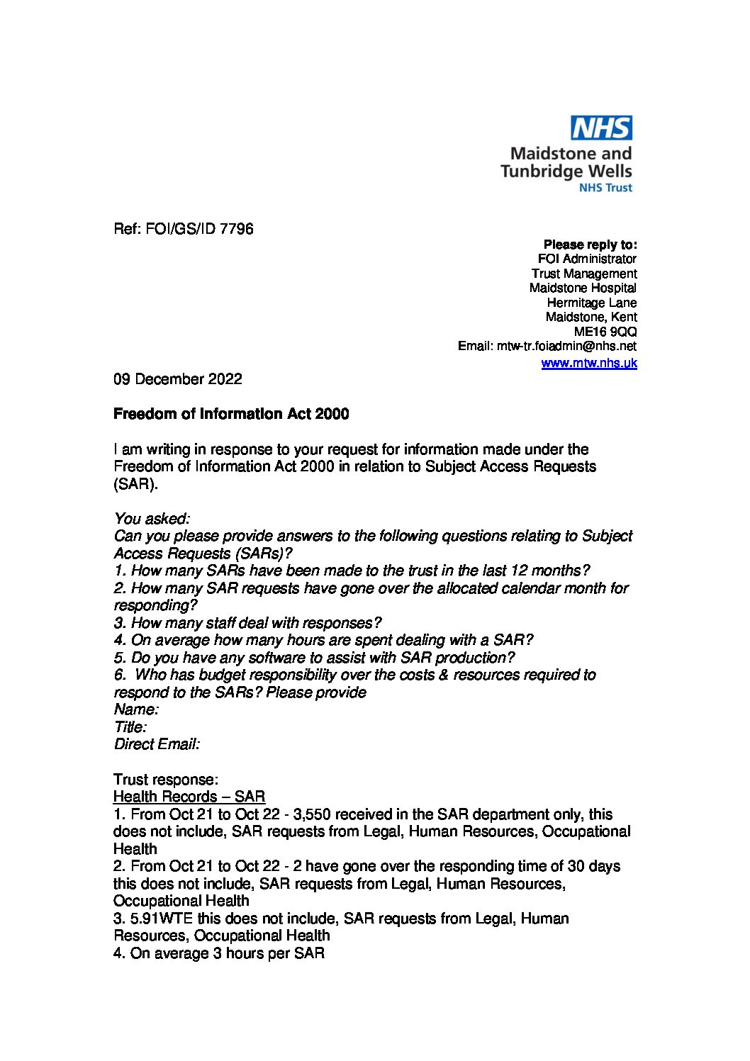 Subject Access Requests (SAR).091222.docx - Maidstone and Tunbridge ...