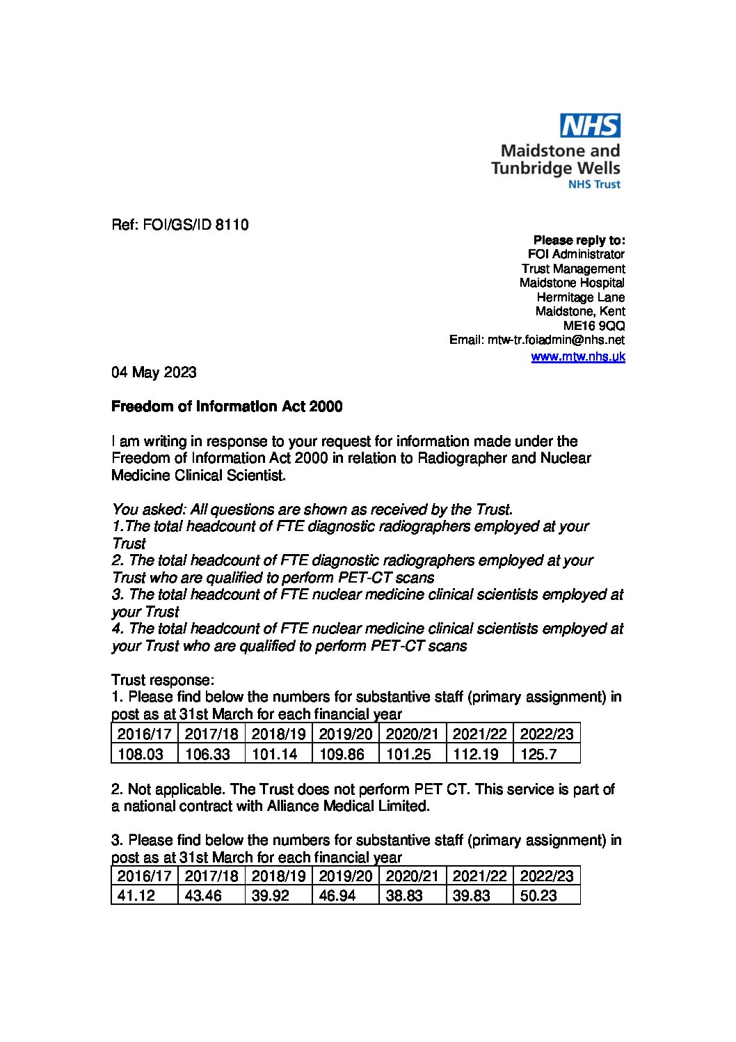Radiographer and Nuclear Medicine Clinical Scientist.040523.docx ... Radiographer and Nuclear Medicine Clinical Scientist.040523.docx ...